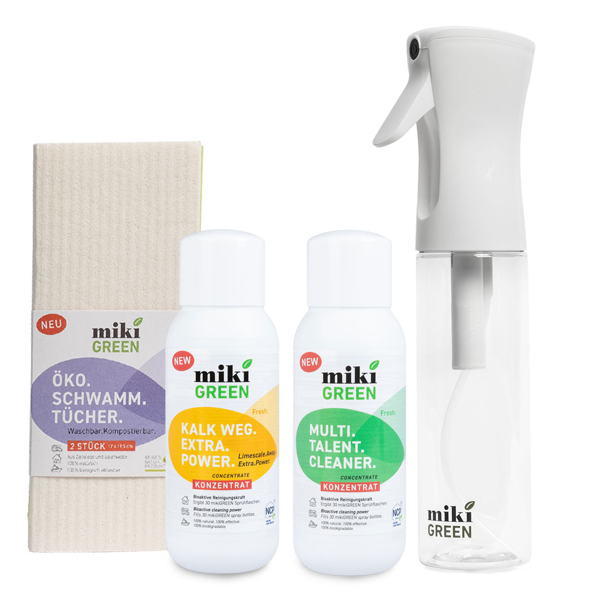 mikiGREEN Easy.Clean.Set. 4-teilig